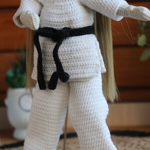 Crochet Pattern Karate GI for Doll Amigurumi, Only Doll Clothes Crochet ...