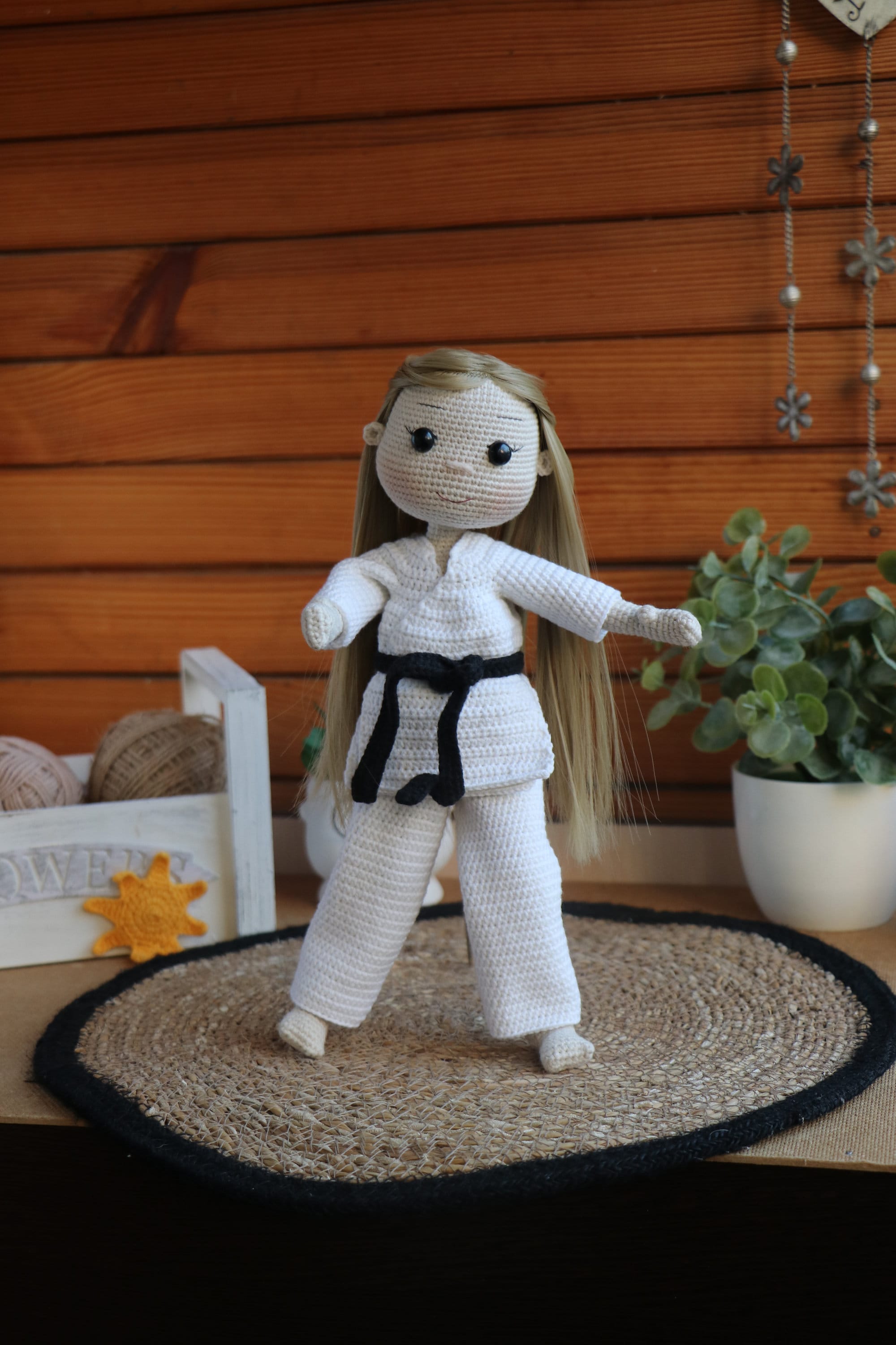 Crochet Doll in Karate GI Amigurumi Pattern Eng PDF - Etsy