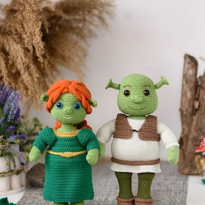 Crochet Ogre and Ogre Princess Amigurumi Pattern Eng FR Esp PDF 2 in 1 ...