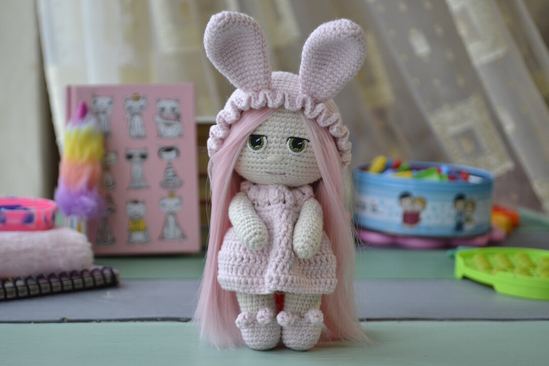 Cute Crochet Bunny Doll Amigurumi Pattern Eng PDF - Etsy