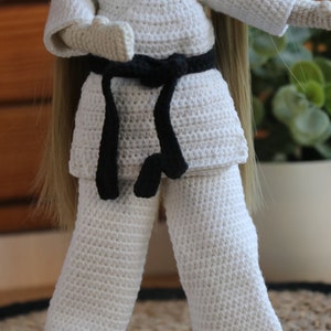 Crochet Pattern Karate GI for Doll Amigurumi, Only Doll Clothes Crochet ...