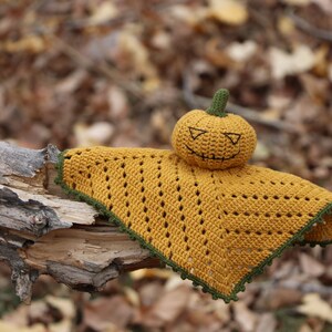 Crochet Pumpkin Comforter Pattern, Amigurumi Lovey Pumpkin Halloween ...