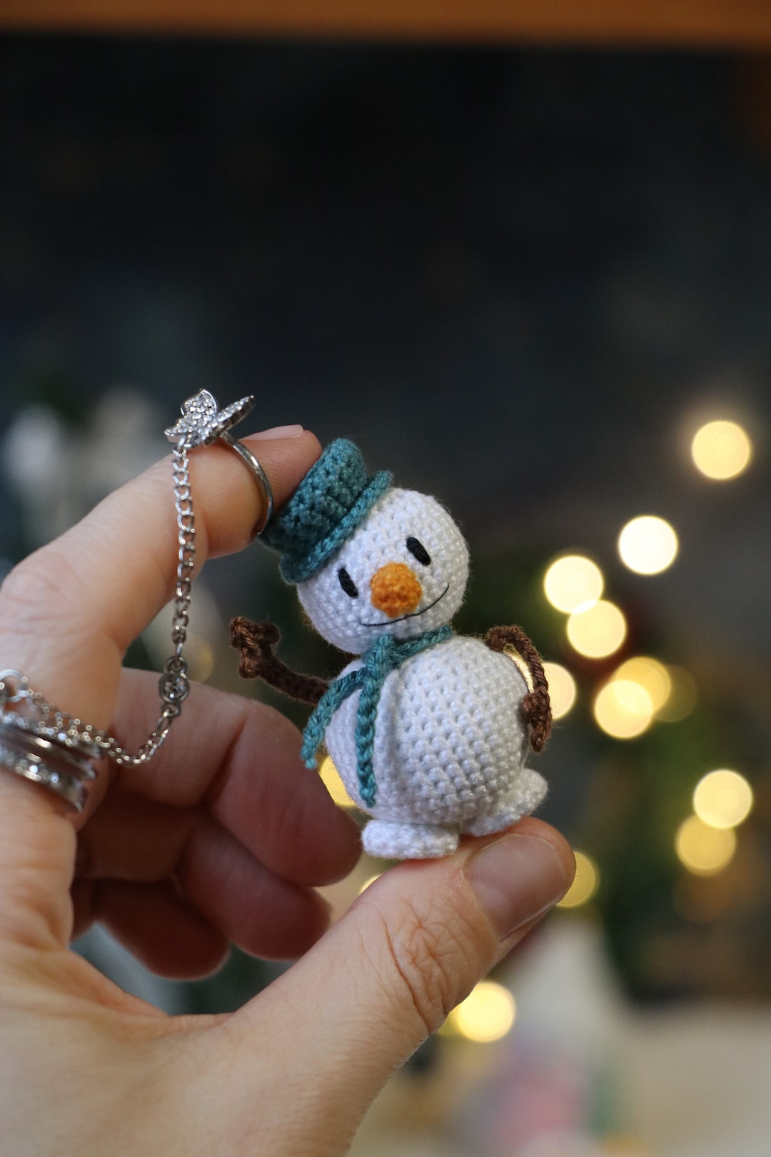 Crochet Pattern Tiny Snowman With Crochet Tiny Box Gift Pattern Eng PDF ...