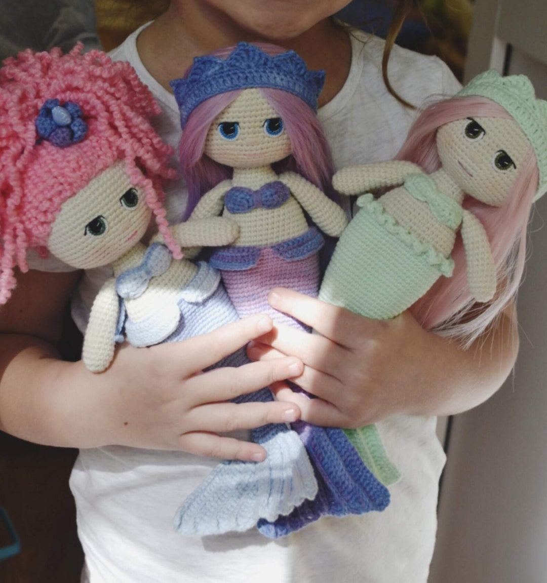 Crochet Mermaid Doll Pattern Amigurumi Eng PDF - Etsy