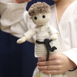 Crochet Boy With Girl in Karate Gi Amigurumi Pattern 2 in 1 PDF - Etsy