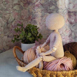 Crochet Doll Base Pattern Amigurumi Basic Body Doll Pattern Eng FR PDF ...