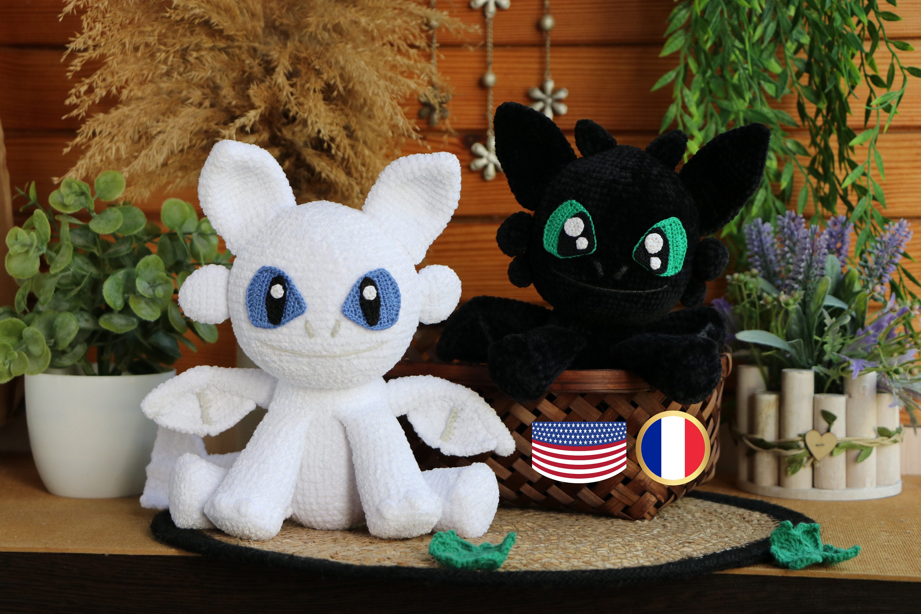 Crochet Dragons Pattern Amigurumi Eng Fr PDF 2 in 1 - Etsy