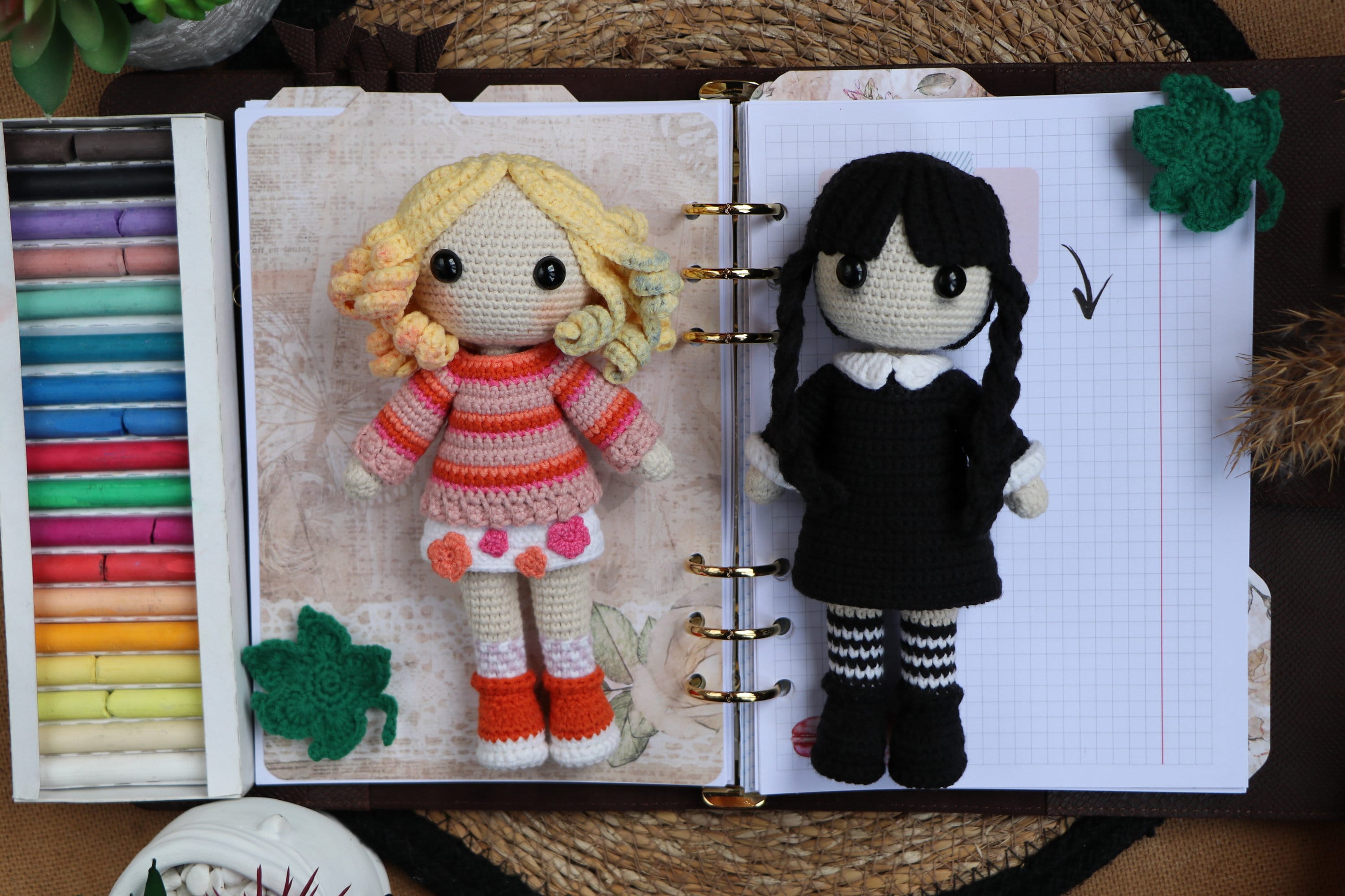 Wednesday Enid Dolls Amigurumi Pattern 2 in 1 Eng PDF - Etsy