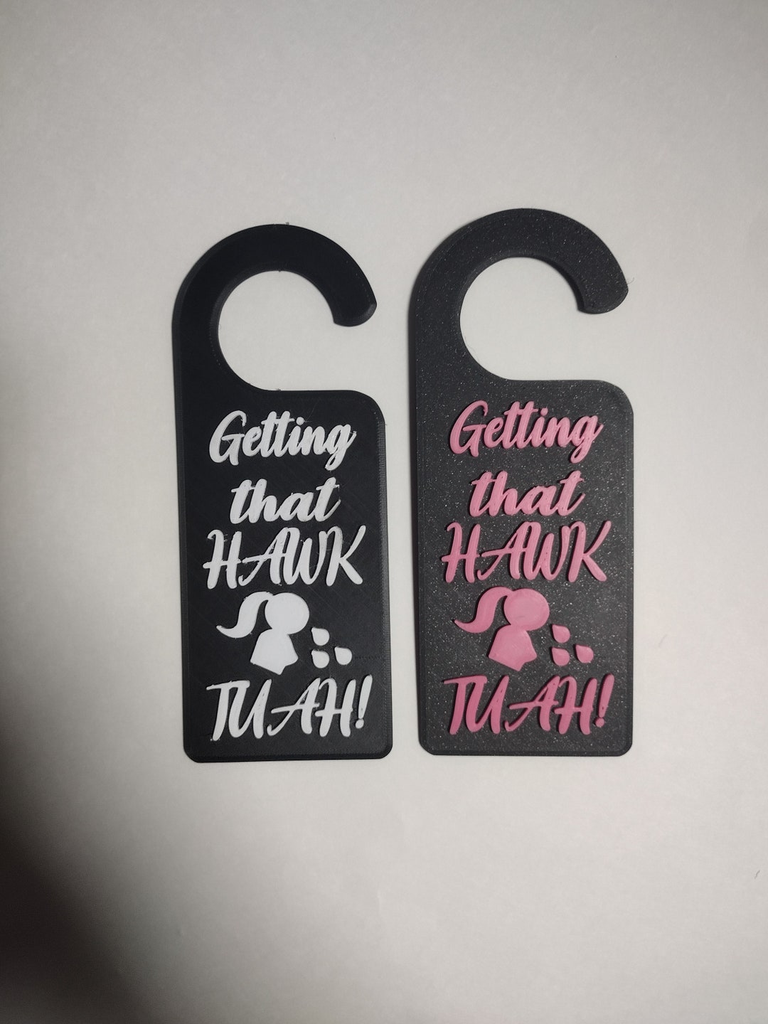 HAWK TUAH Door Hanger Sign - Etsy