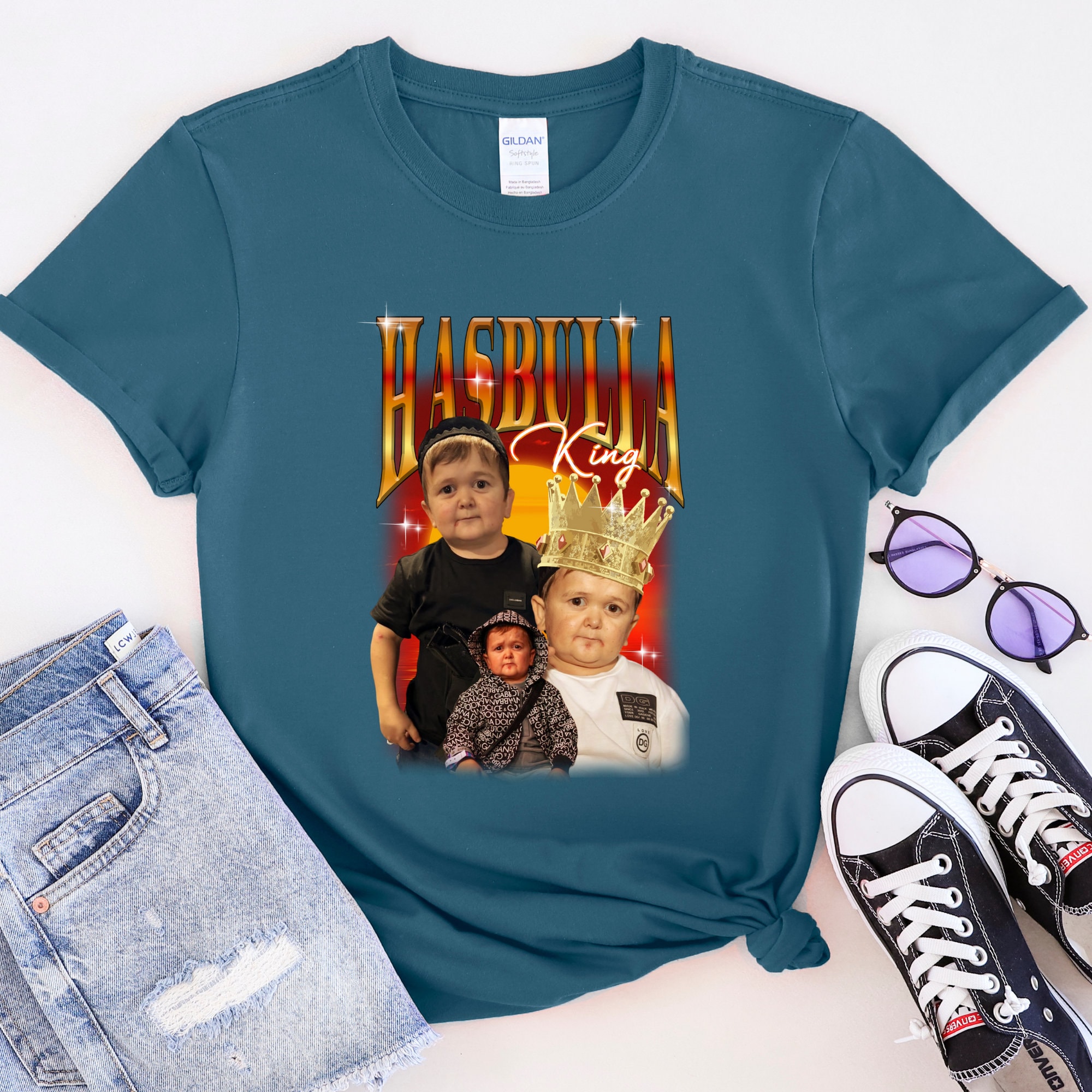 Hasbulla Magomedov Homage Classic Vintage T-shirt Tee Top Funny ...