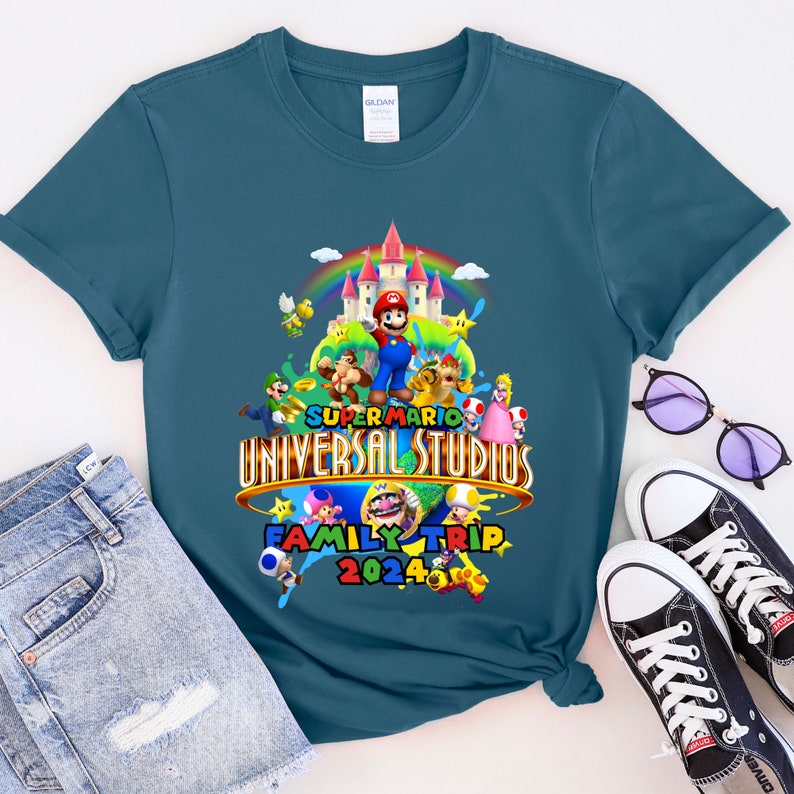 Super Mario Universal Tee, Universal Studios Shirt, Super Mario ...