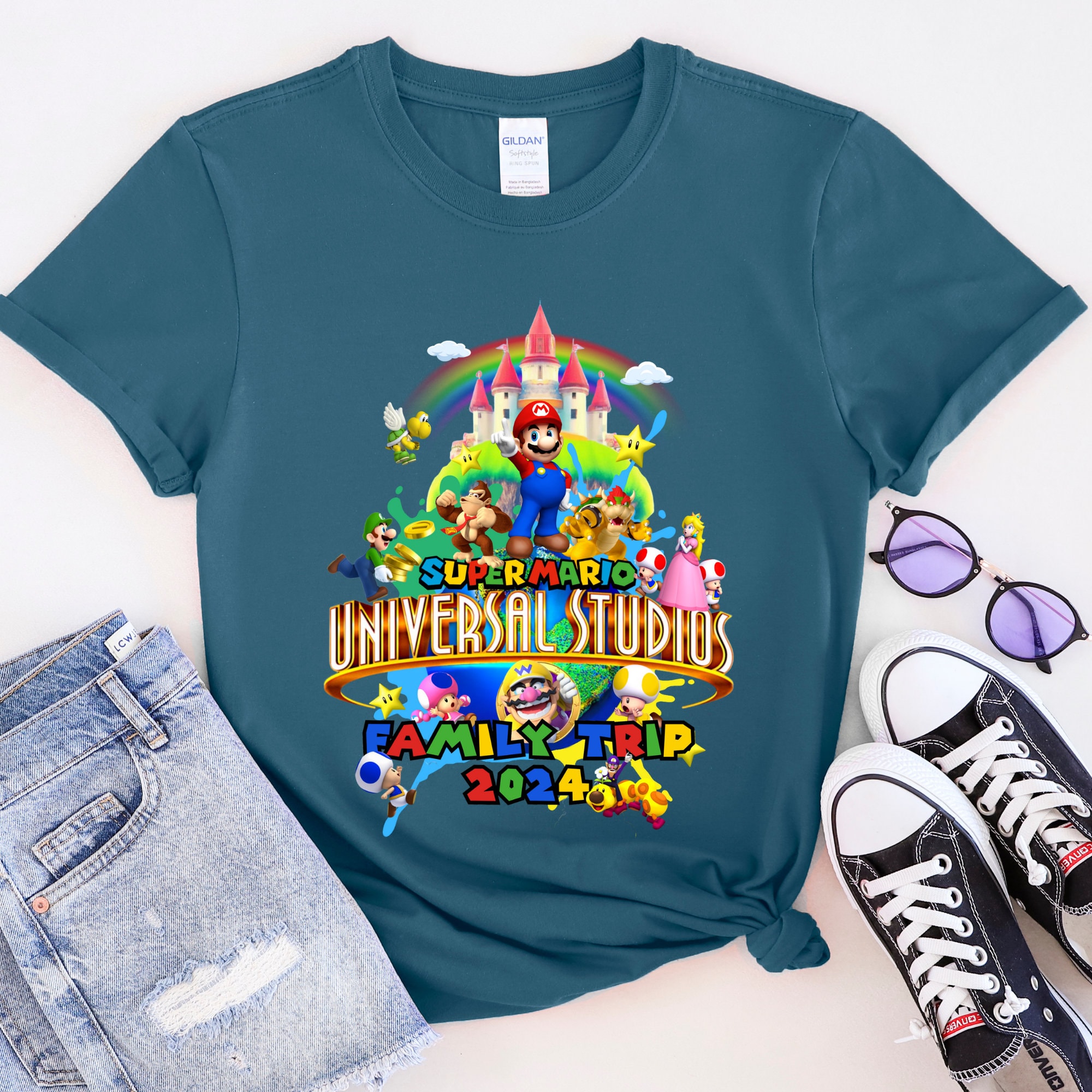 Super Mario Universal Tee, Universal Studios Shirt, Super Mario ...