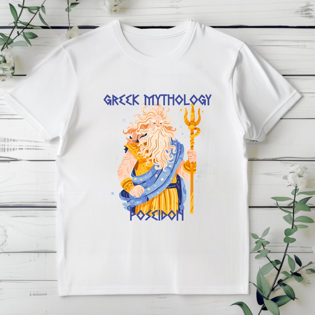 Poseidon T-shirt, God of the Sea T-shirt, Greek God T-shirt, Greek ...