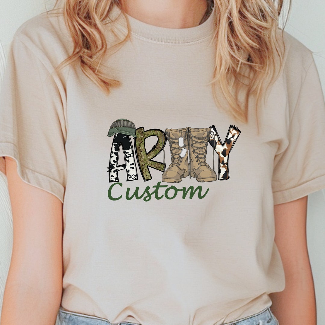Custom Name USA Army Shirt, Army Family Matching Shirt, Custom Army ...