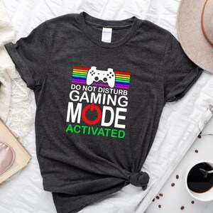 Do Not Disturb Gaming Mode Activated Gildan Fitted T-shirt - Etsy