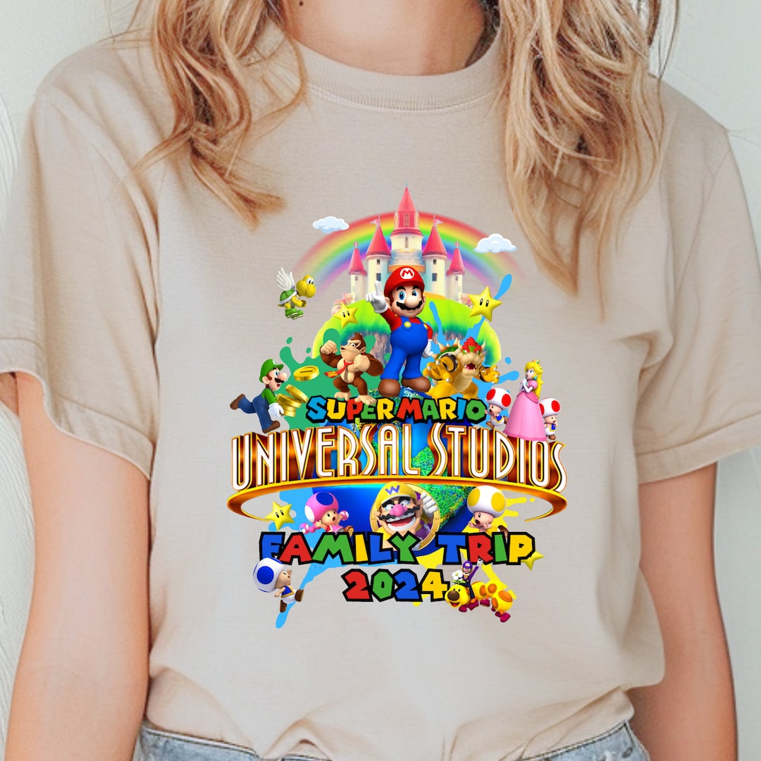 Super Mario Universal Tee, Universal Studios Shirt, Super Mario ...