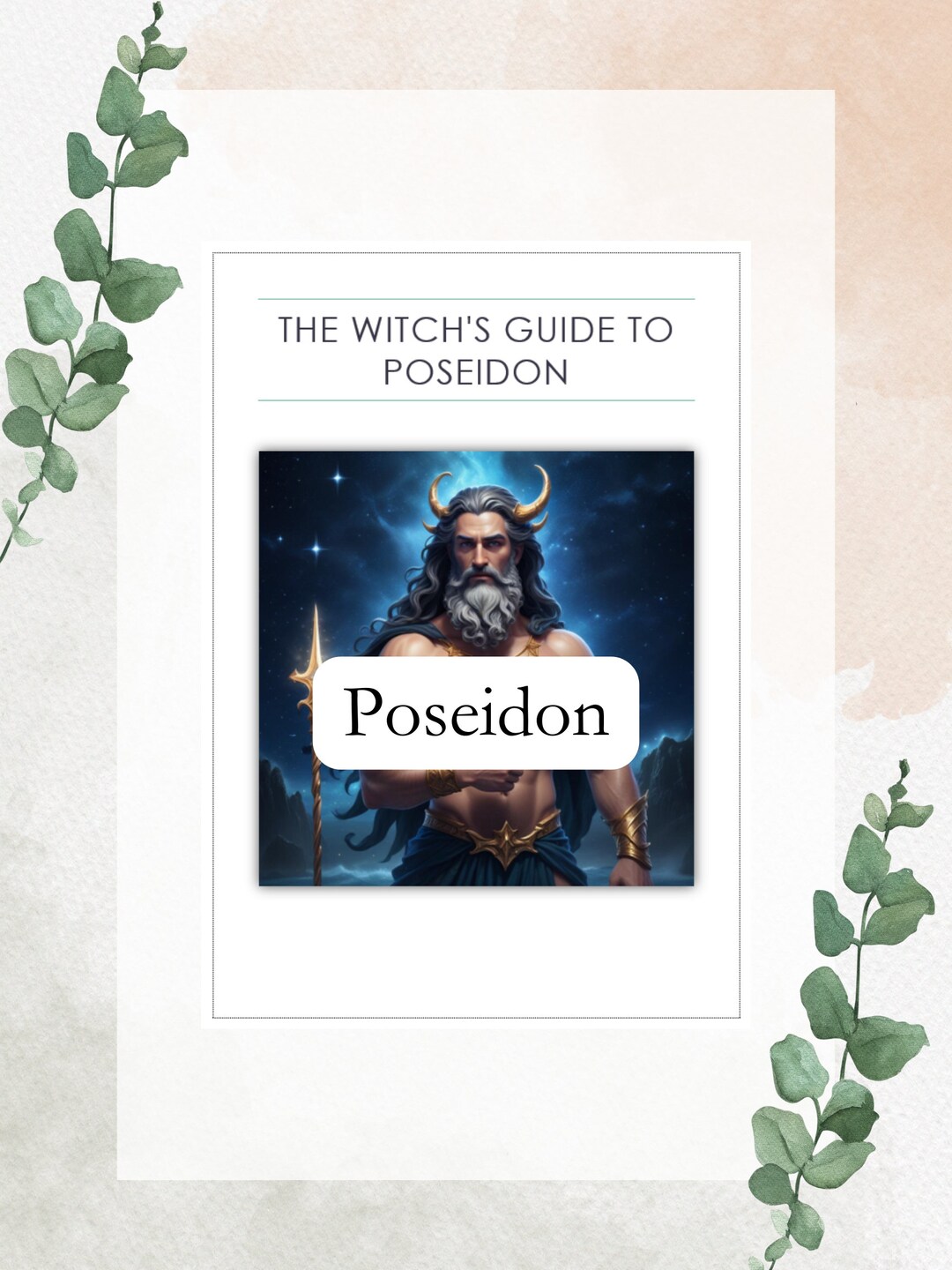 Embracing Poseidon, A Guide to the God of the Sea, Earthquakes and ...