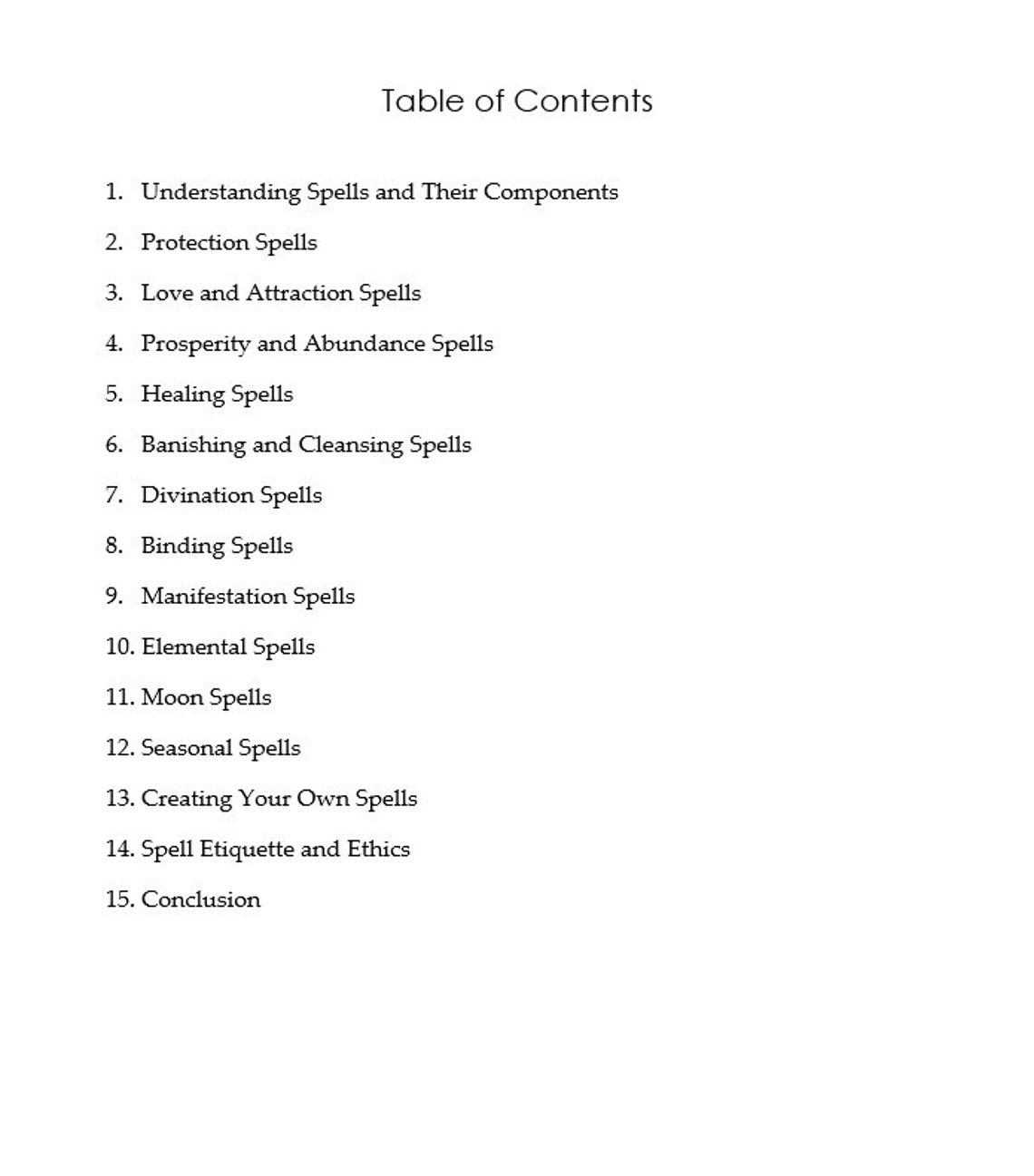 The Witch's Guide to Types of Spells - A Comprehensive Guide - PDF - Etsy