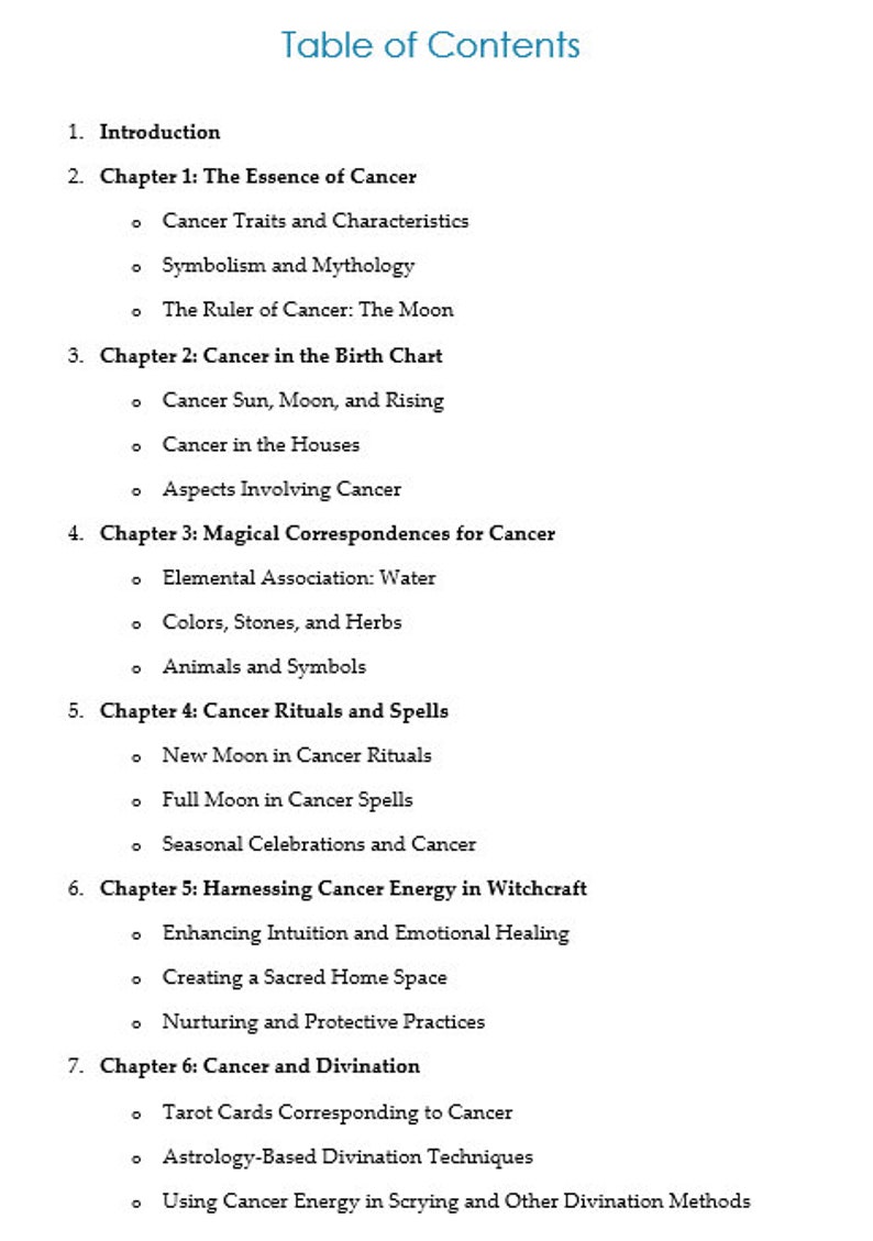 The Witch's Guide to Cancer - Astrology & Witchcraft - PDF - Etsy
