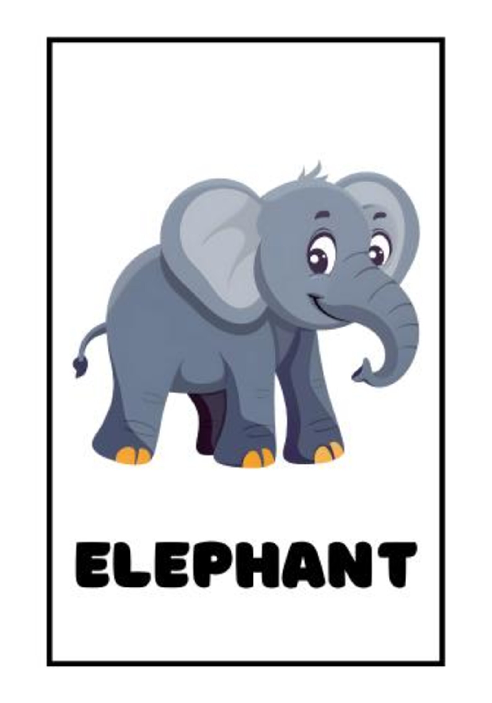 Educational Animal Flashcards for Kids | Montessori-inspired Printable ...