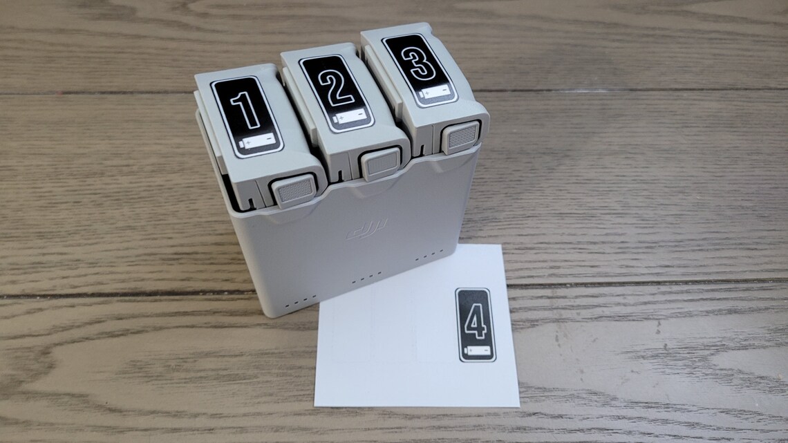Number Stickers for Batteries drone Battery Labels/decals set of 4 ...
