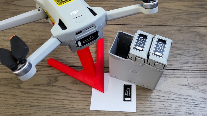 Number Stickers for Batteries drone Battery Labels/decals set of 4 ...