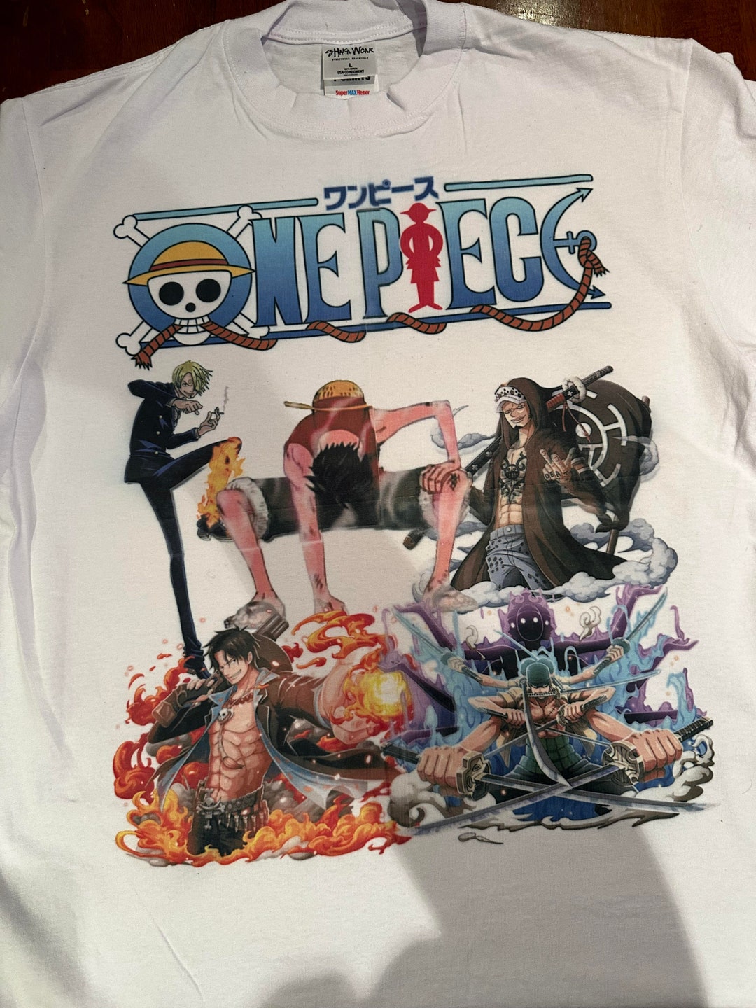 Custom Anime One Piece Graphic Tee Shirt - Etsy