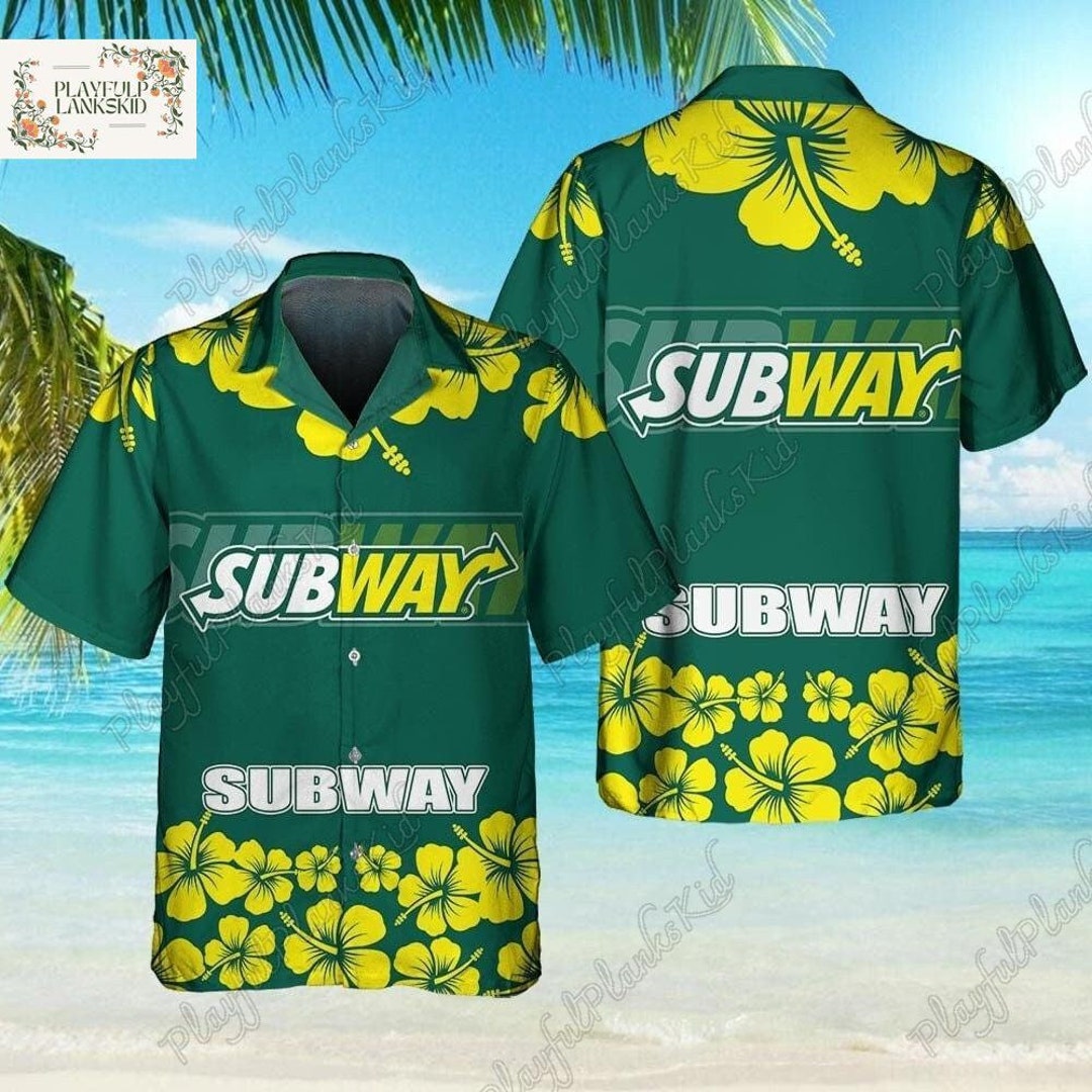 Subway Food Shirt, Subway Tropical Flower Hawaiian Shirt, Subway Aloha ...