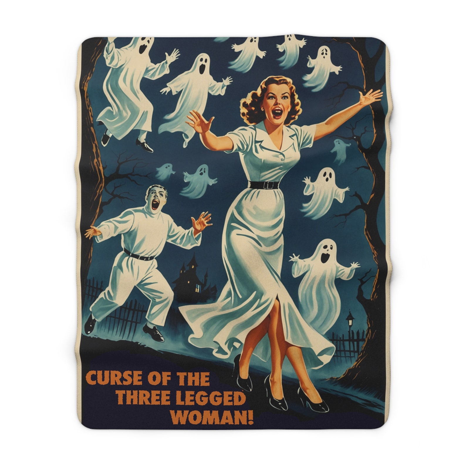 Curse of the Three Legged Woman High Quality Halloween Throw Blanket in ...