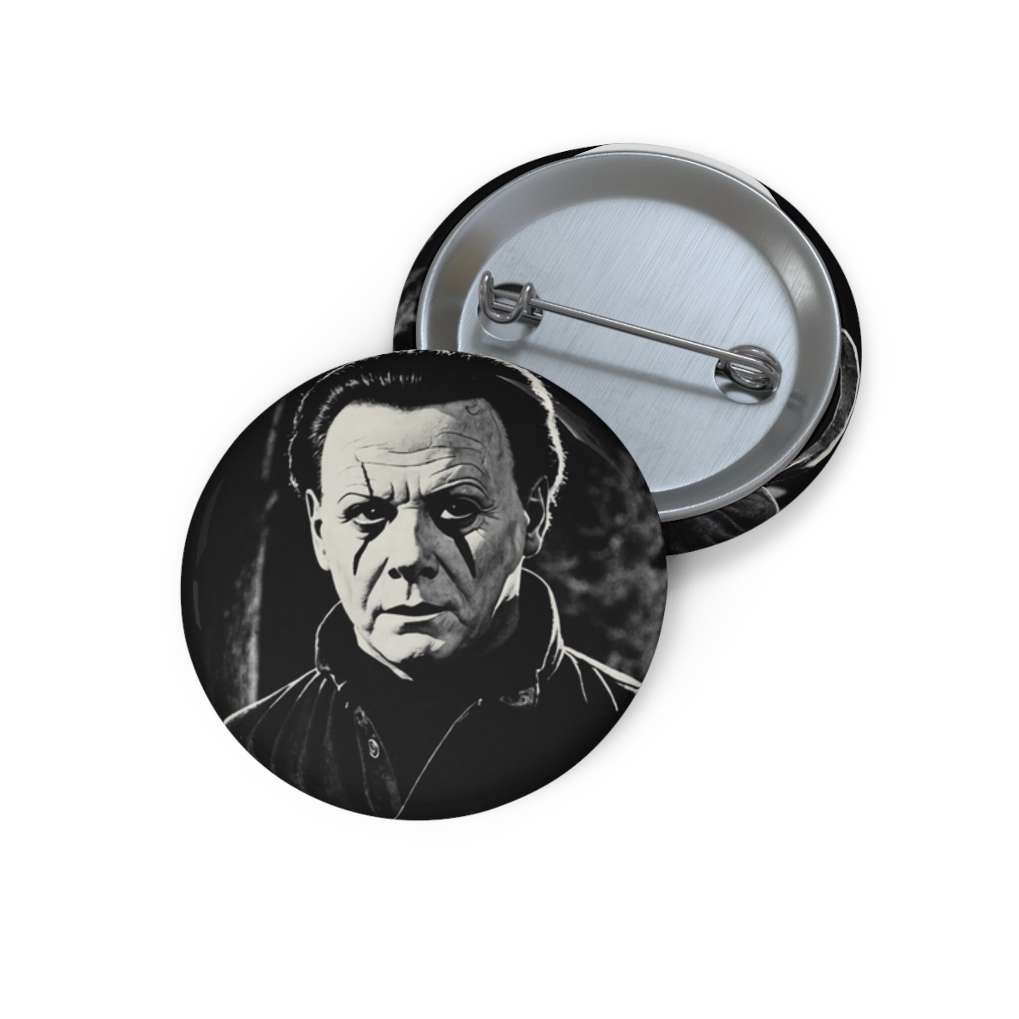 Creepy Clown Killer Halloween Pin Button 1.25" - Halloween Pin Button ...