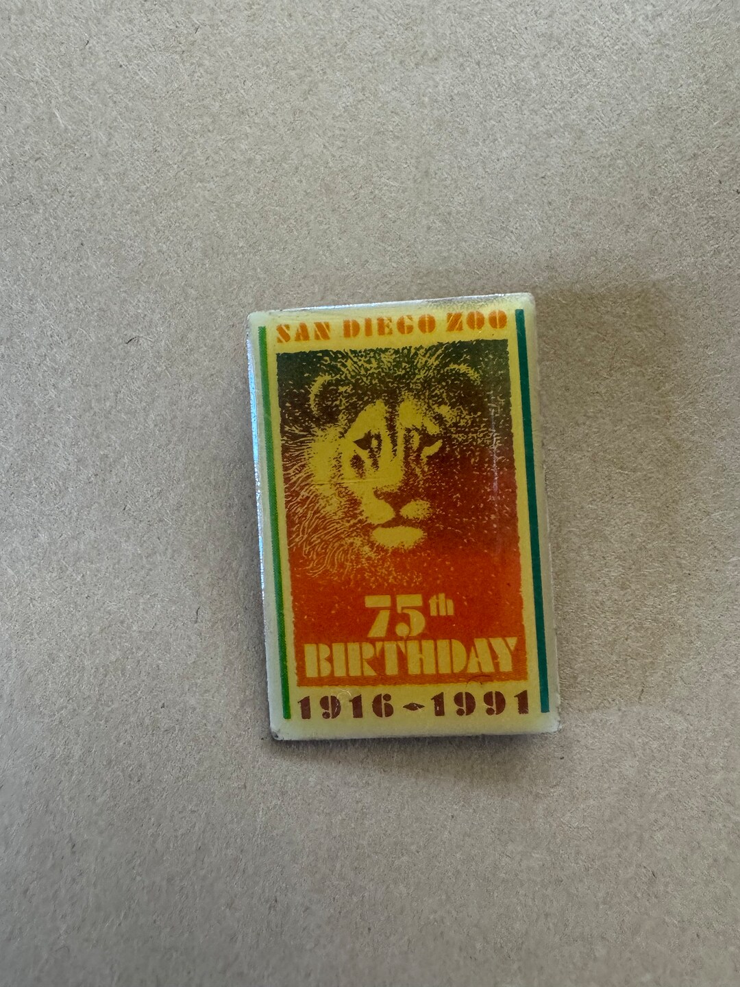 1991 San Diego Zoo 75th Birthday Commemorative Pin - Etsy