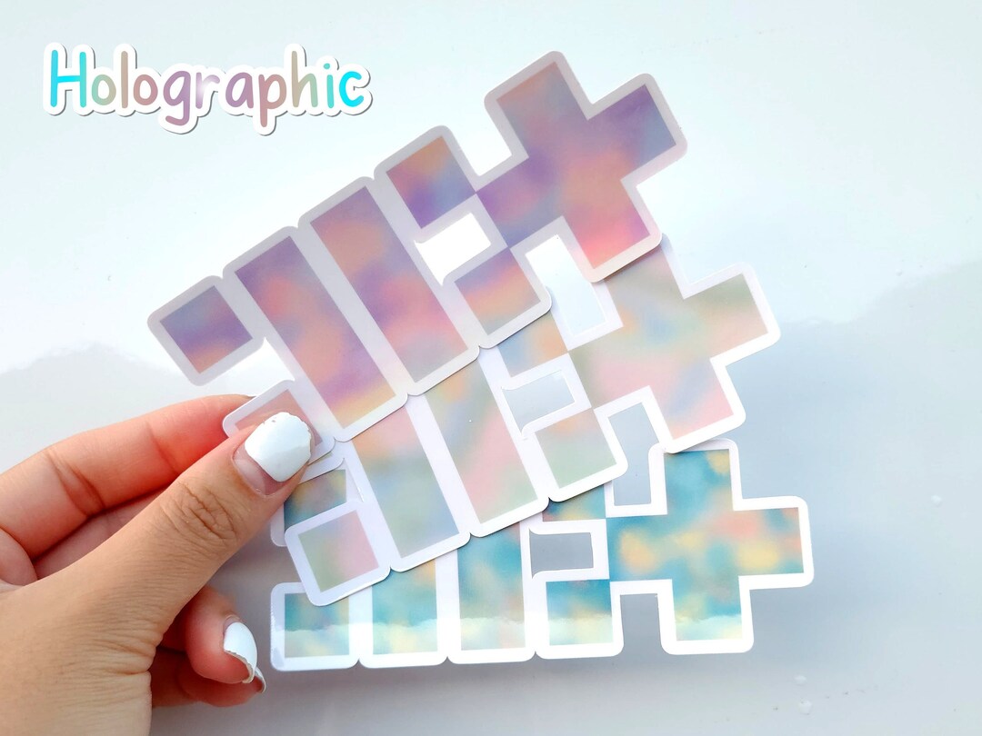 ILLIT Holographic Sticker Whimsical Colours - Etsy
