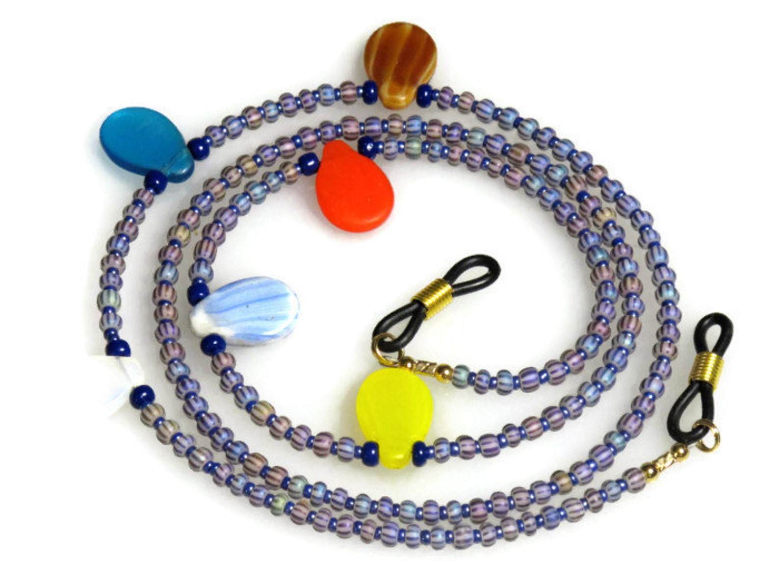 Ethnic Beaded Eyeglass Chain With Beads From Mali - Etsy