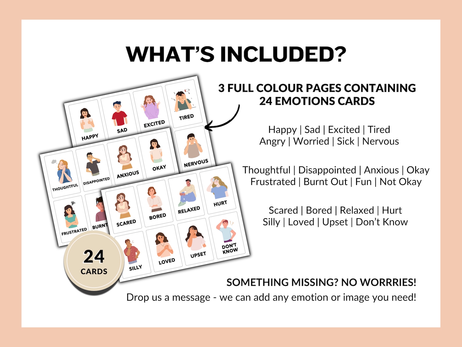 Feelings Communication Cards - Printable Communication Aid for Children ...