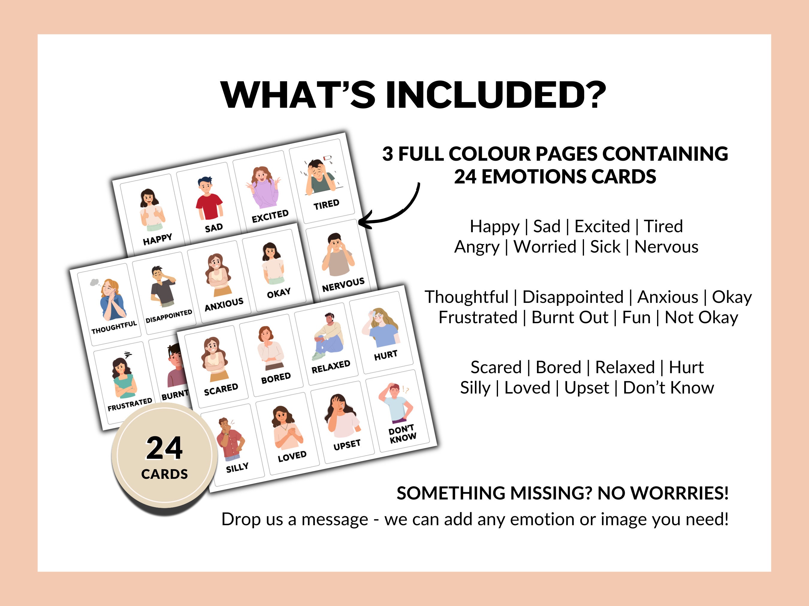 Feelings Communication Cards - Printable Communication Aid for Children ...