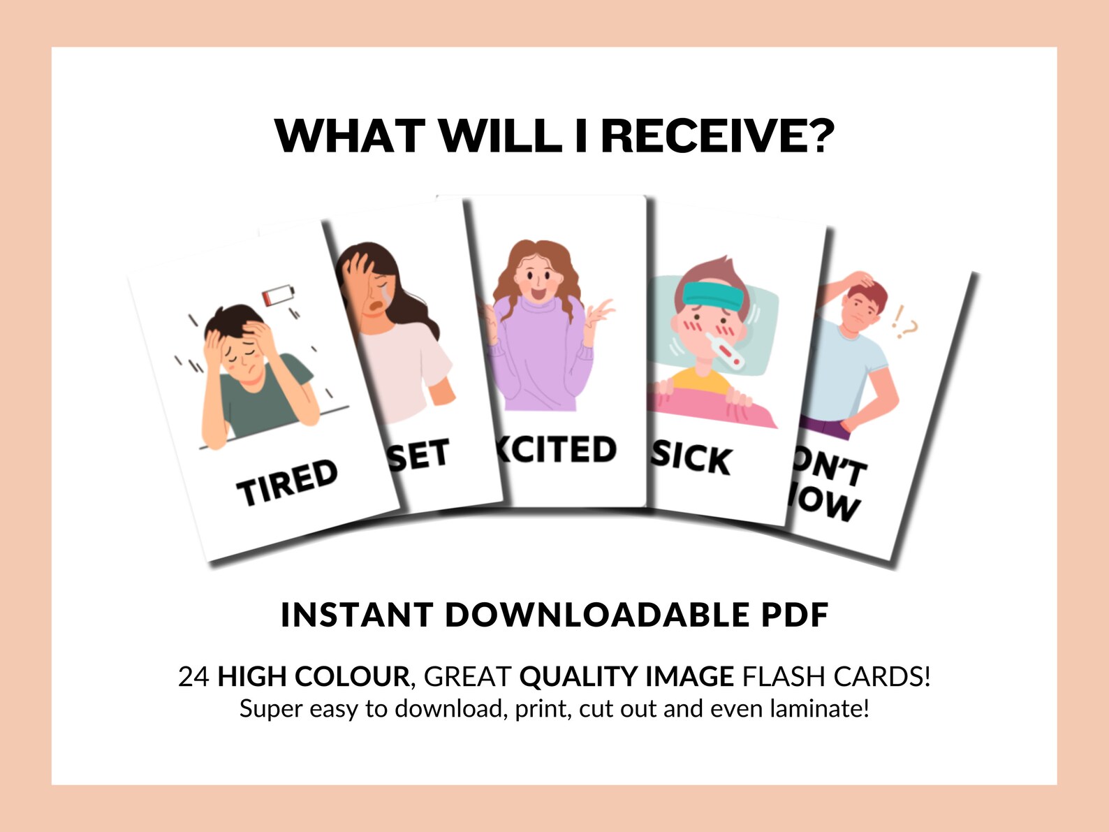 Feelings Communication Cards - Printable Communication Aid for Children ...