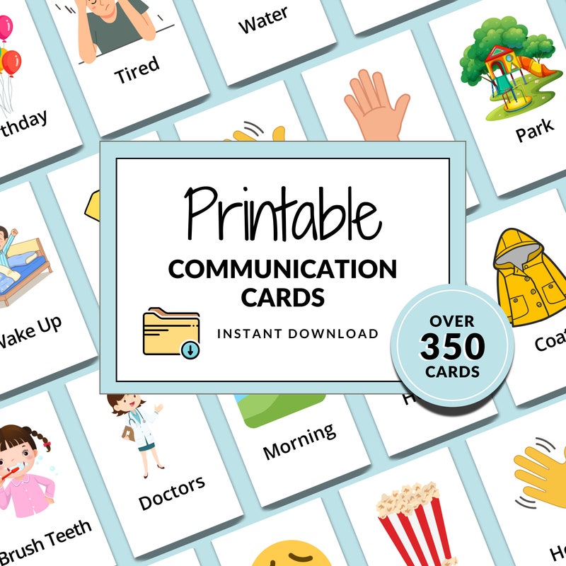 Communication Cards - Etsy