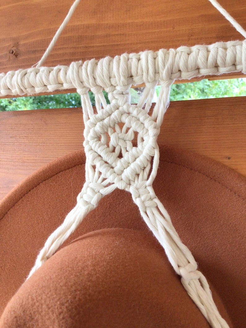 Macrame Hat Holder, Macrame 2 Hat Holder - Etsy