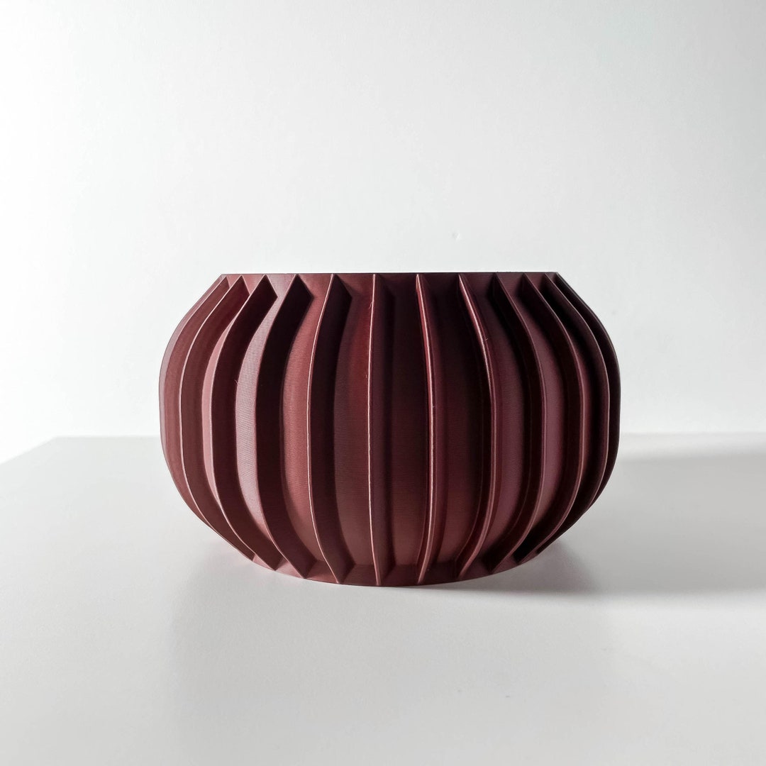 Biodegradable 3D Printed Planter Pot Modern Design With Drainage ...