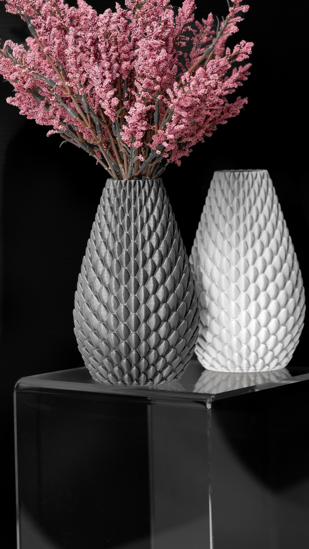 Dragonscale 3D Printed Vase, Eco-friendly PLA Decor - Etsy