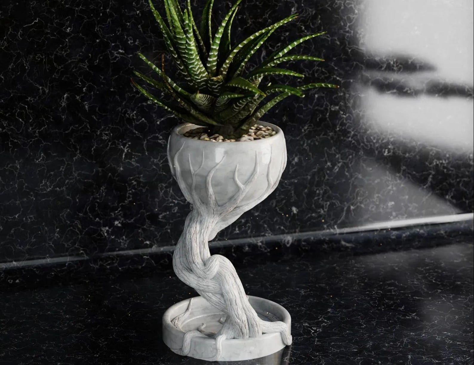 Roots Planter Pot for Indoor Plant Display, Unique Gift Idea, Premium ...