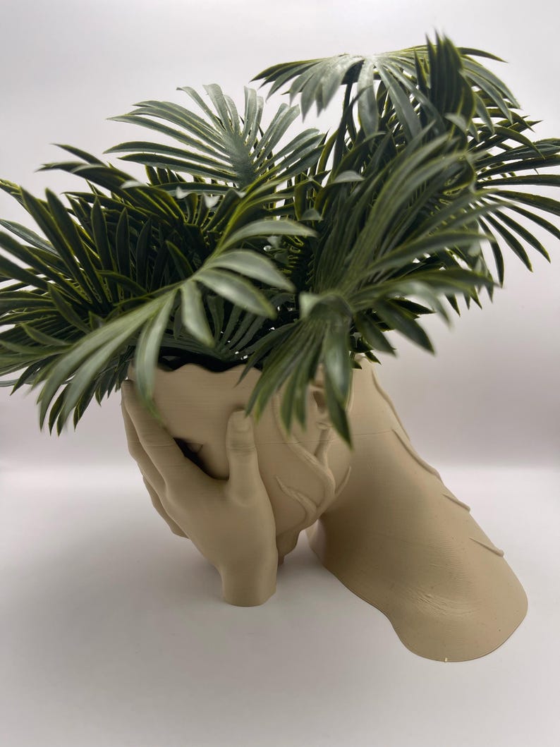 3D Printed Sad Woman Vase Unique Artistic Succulent Planter, Emotional ...