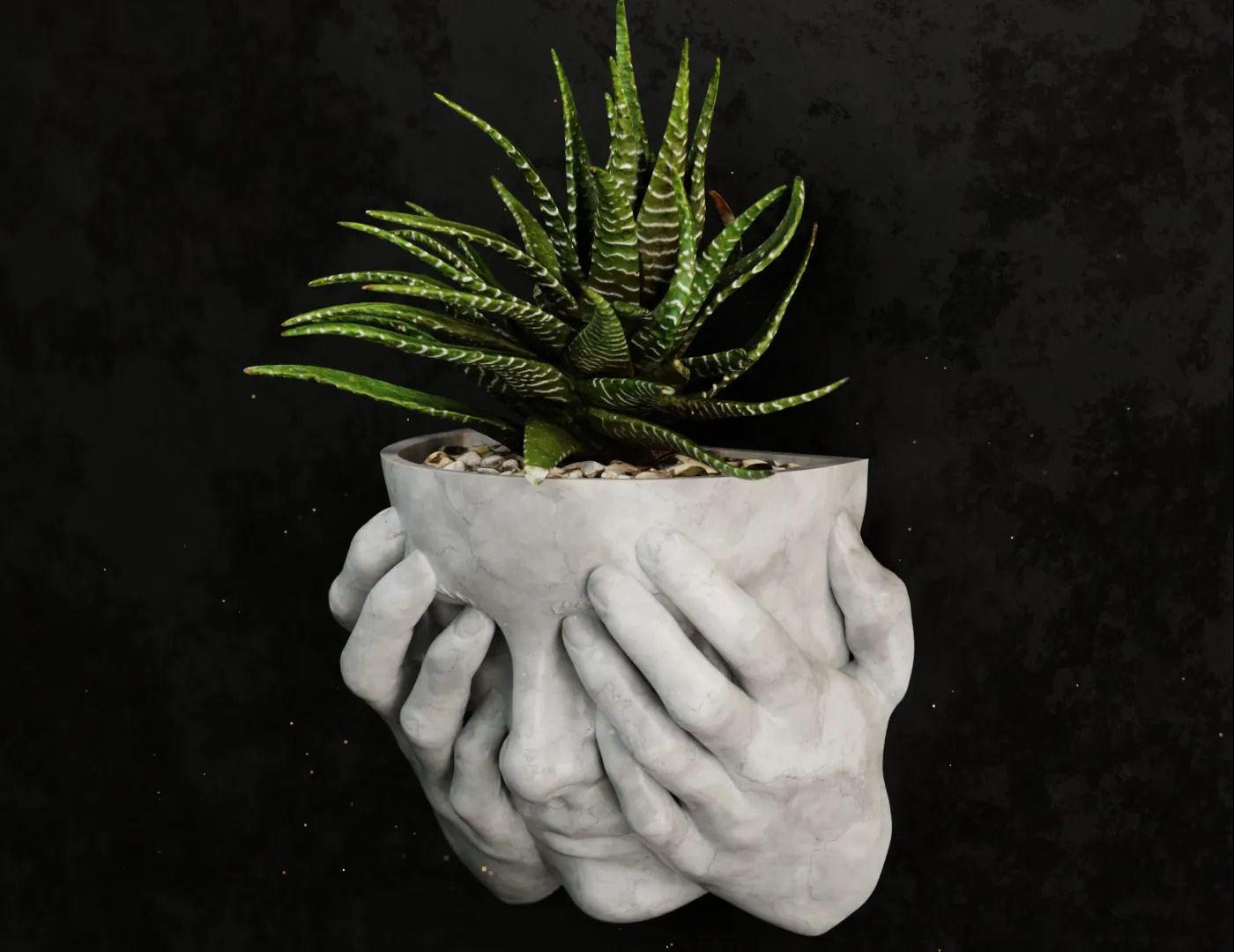 Emotional Woman Shaped Wall Planter Feminine Body Flower Pot for Indoor ...