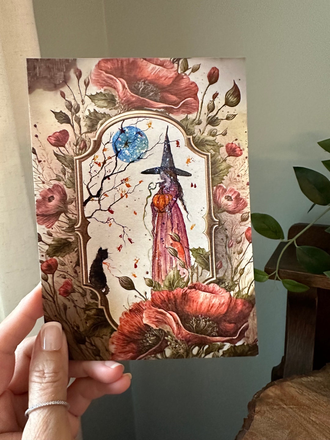 Last 5 Giclee Fine Art Print From My Mixed Media Painting Moon Witch ...