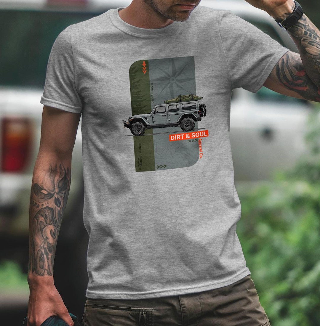Overland Shirt, Off-road Jeep Graphic Tee, Camping Jeep Shirt, Dirt and ...