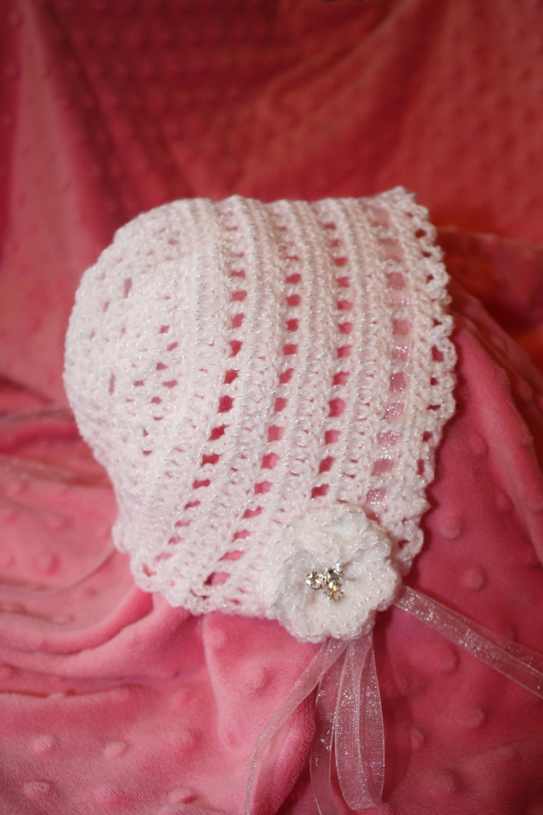 Blessing / Christening Bonnet to Match Ella and Abby Dresses - Etsy