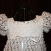 Brooke Crochet Blessing / Christening Dress, Christening Gown, Baptism ...