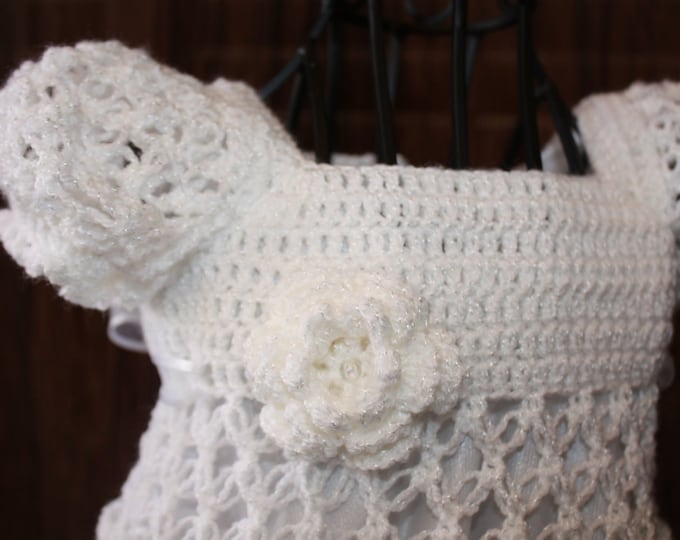 Kate Crochet Christening Dress, Blessing Dress - Etsy