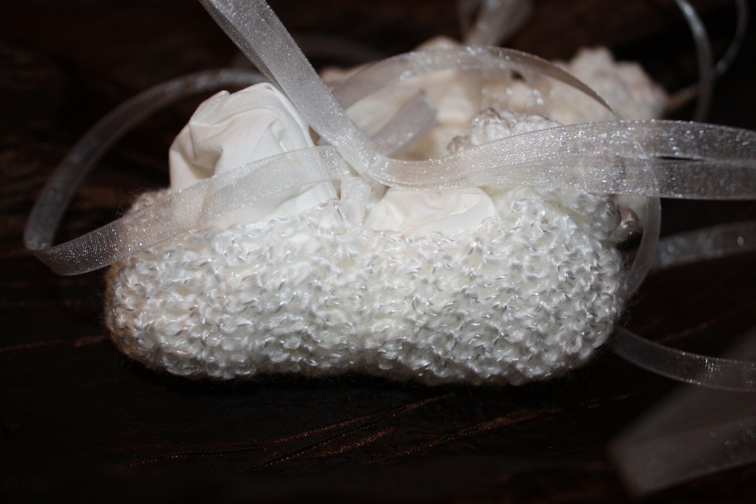 Crochet Blessing / Christening Booties - to Match Ella and Abby Dresses ...