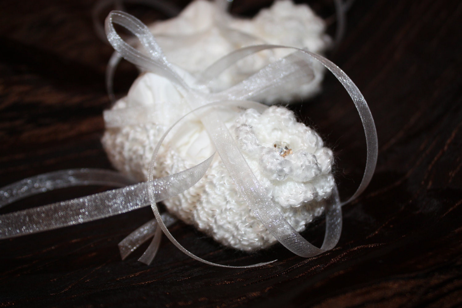 Crochet Blessing / Christening Booties - to Match Ella and Abby Dresses ...